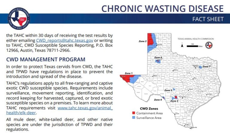CWD in Gillespie County, Texas | CWD Found in Deer Near Doss